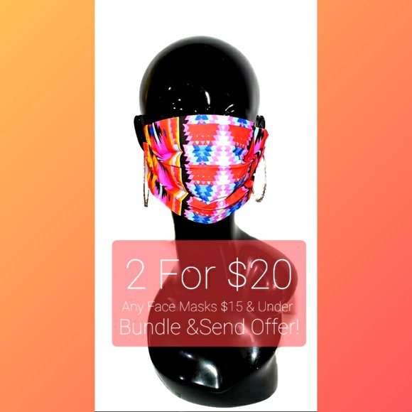 FJ | Accessories | Chevron Handmade Cotton Face Mask Reusewash | Poshmark